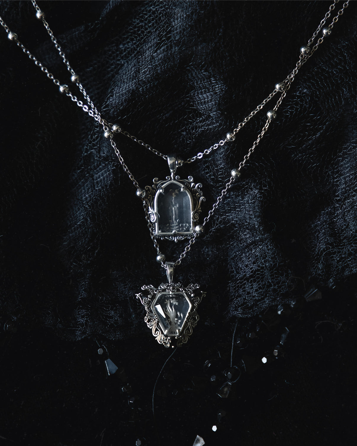 The Glass Casket "Mourning Candle" Necklace – petalsandpoison