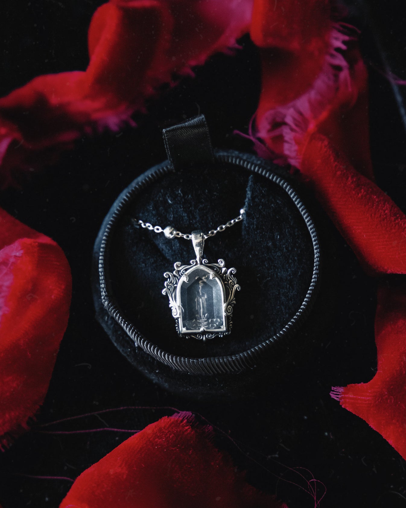 The Glass Casket "Mourning Candle" Necklace – petalsandpoison