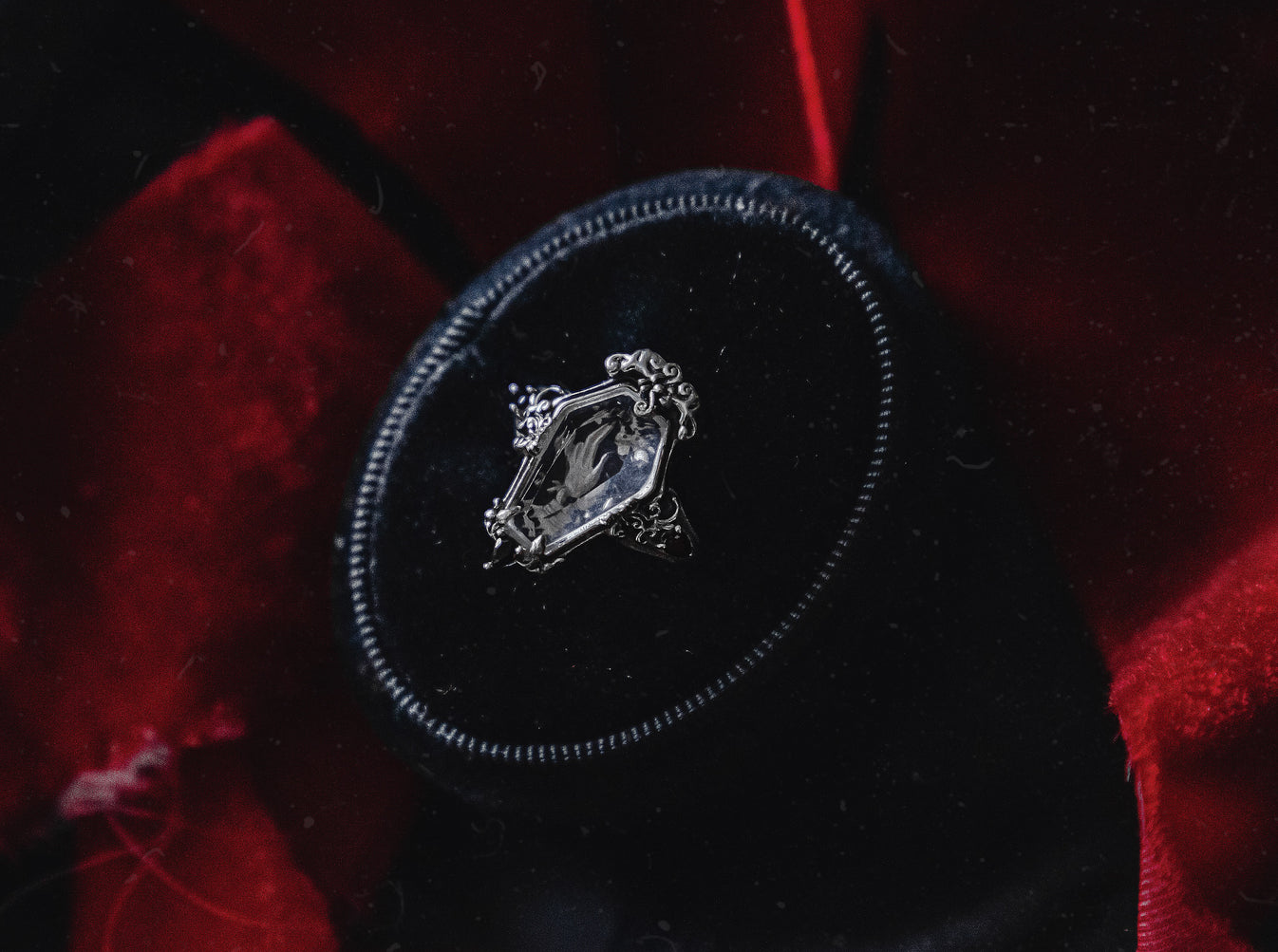 The "Mourning Hand" Glass Casket Ring – petalsandpoison